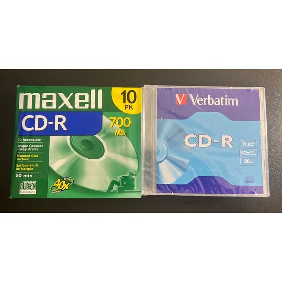 Maxell | Media | Maxell Cdr 70 Mb 80 Min 40x 0 Pack 9 Verbatin Cdr ...